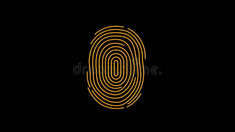 Digital Fingerprint Graphic Showing Intricate Lines with Ample Copy ...