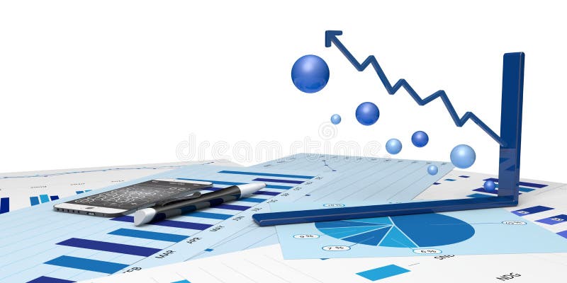 Graphic of Financial Analysis Stock Illustration - Illustration of ...