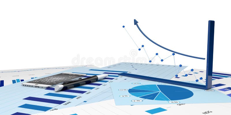 Graphic of Financial Analysis Stock Illustration - Illustration of ...