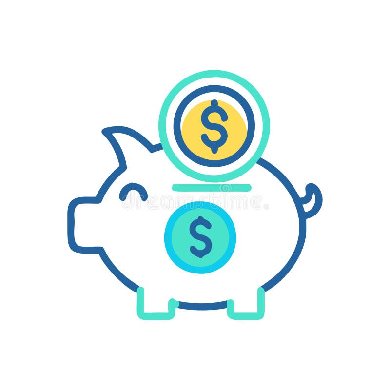 Graphic for Financial Savings Management Stock Vector - Illustration of ...