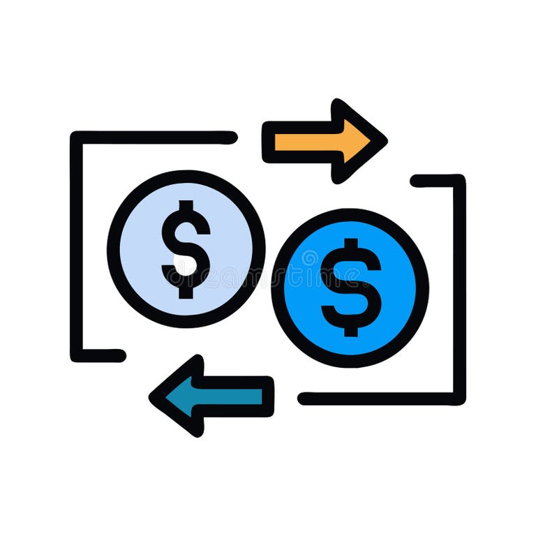 Graphic for Financial Transaction Design Stock Vector - Illustration of ...