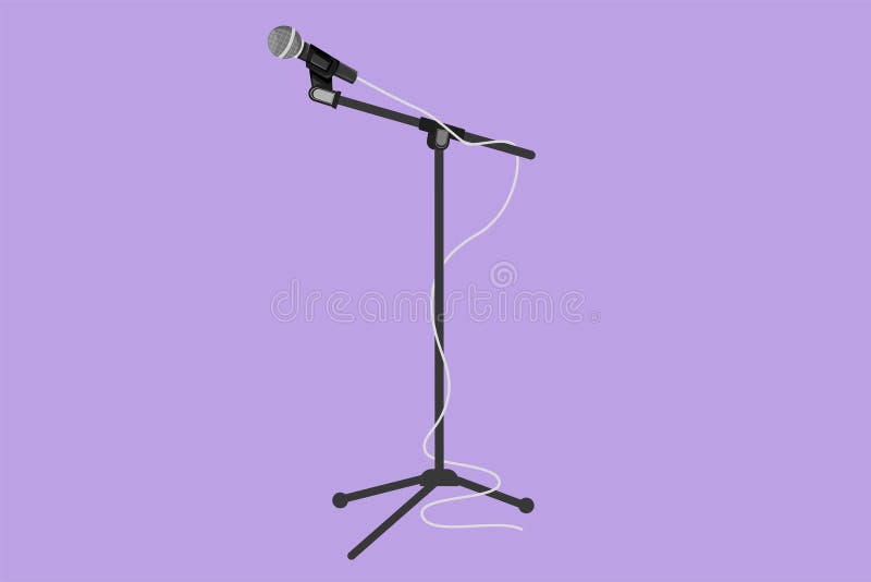 Cartoon Microphone Stand