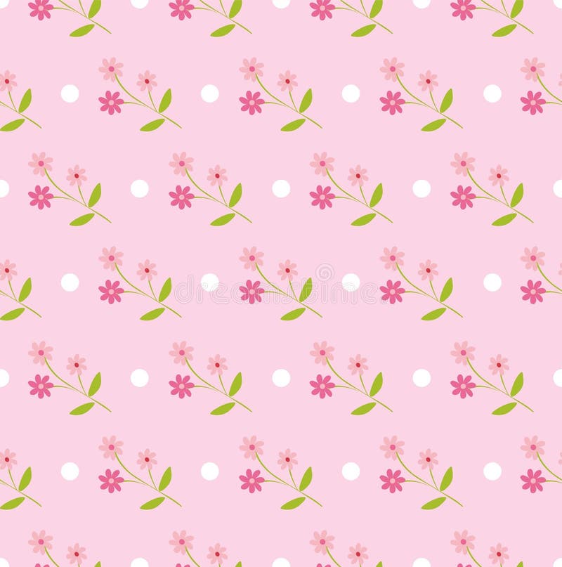 Graphic Flower Pattern Fabric with Circle 6 Stock Vector - Illustration ...