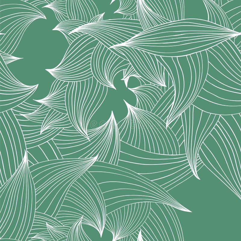 Graphic foliage pattern stock vector. Illustration of flora - 53464325