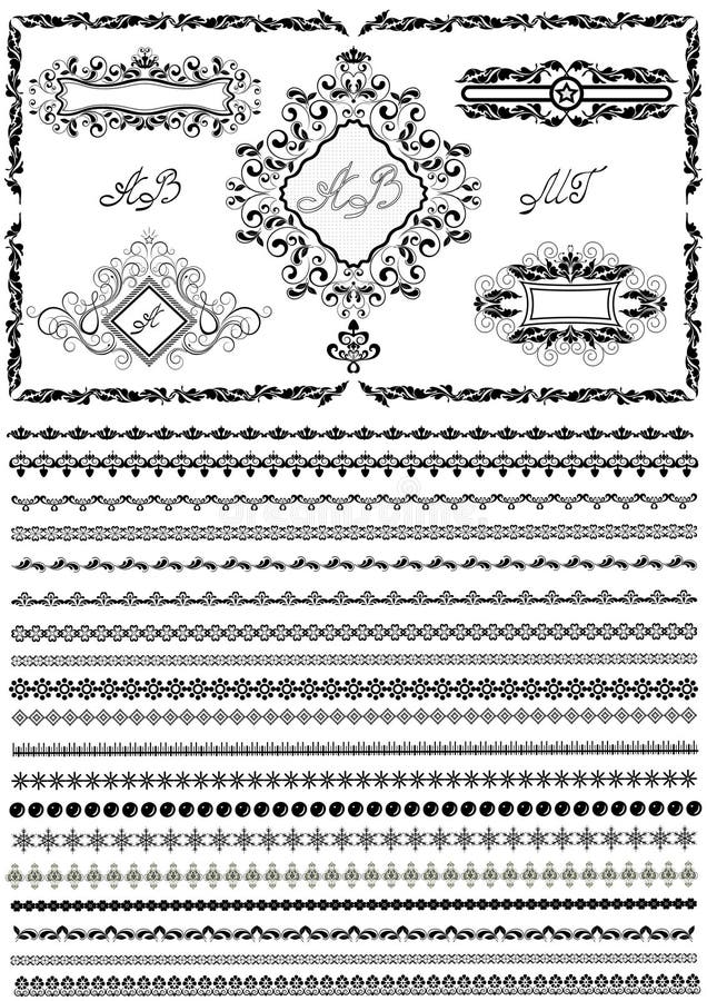 Design Decor with Ornament for Angle Page Stock Vector - Illustration ...