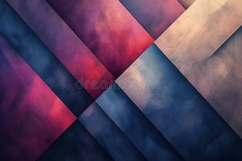 Graphic of a Geometric Abstract Blue Light Red Light Design Pattern ...