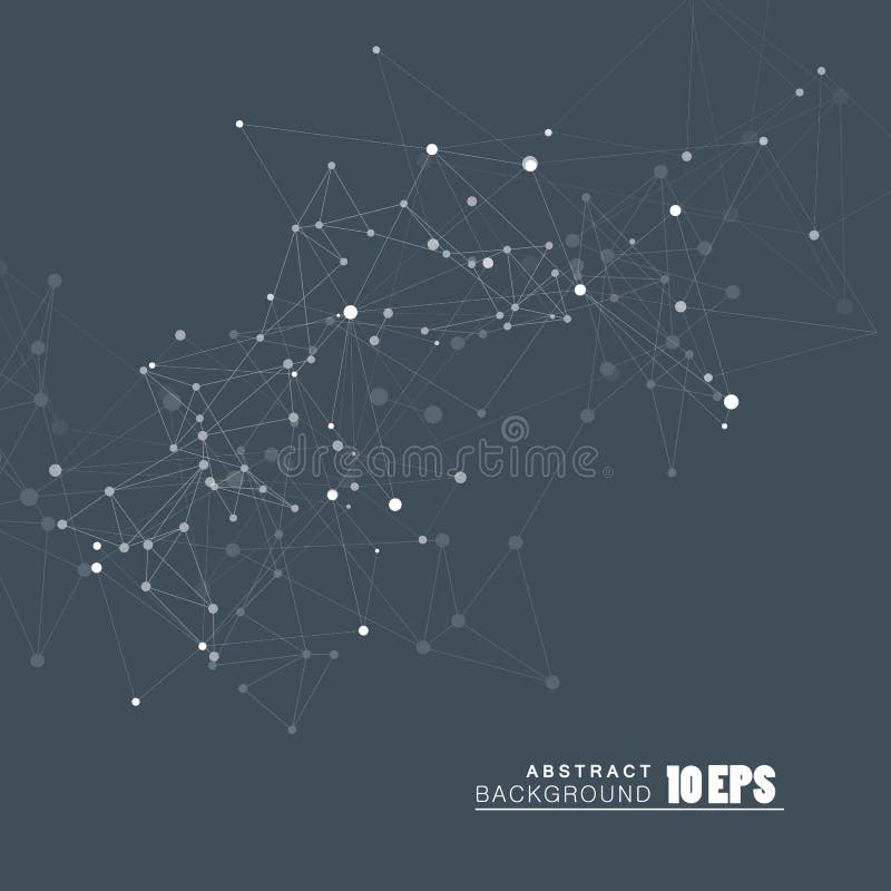 Graphic Geometric Web Structure. Vector Connecting Dots and Lines ...