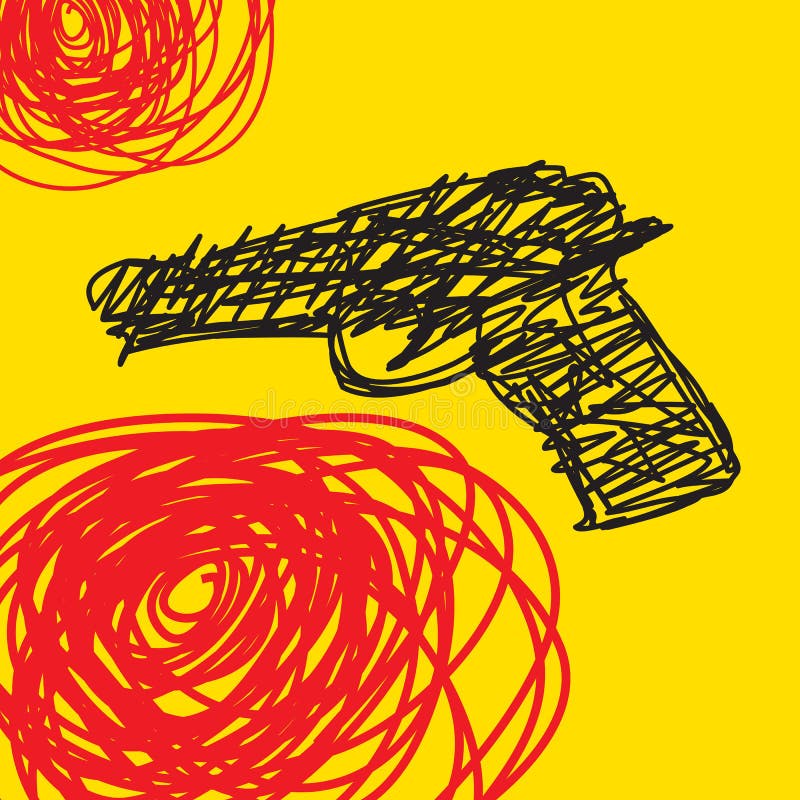 Selfdefense, Criminal, Shot, Set Concept Stock Vector - Illustration of ...