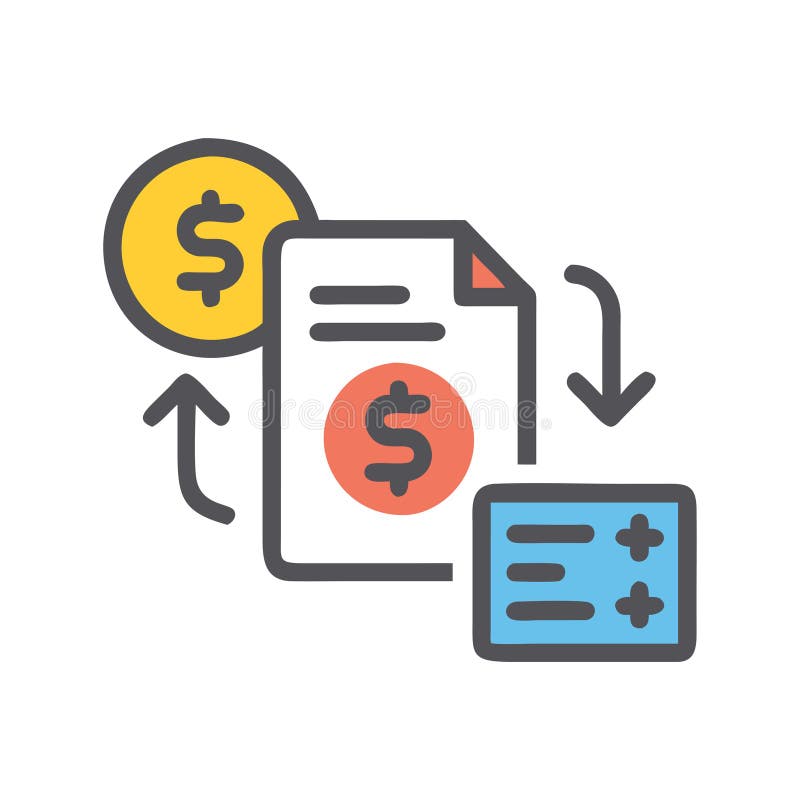 Graphic Icon for Expense Reimbursement Stock Vector - Illustration of ...