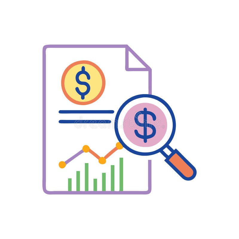 Graphic Icon for Financial Analysis Stock Vector - Illustration of ...