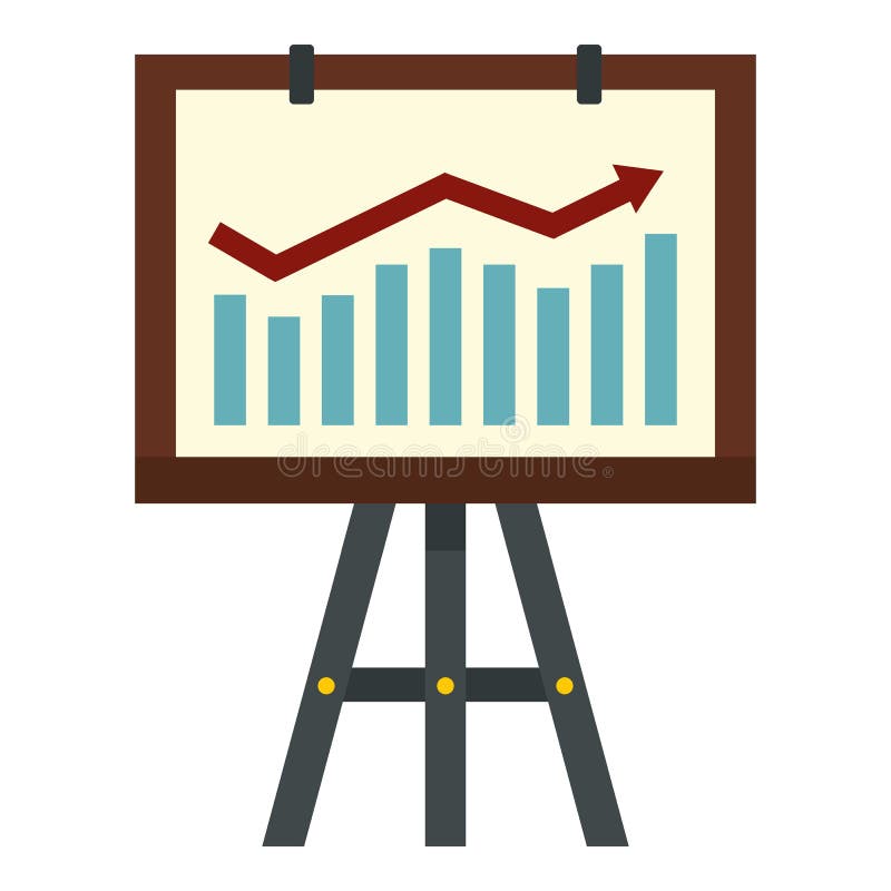 Graphic icon, flat style stock vector. Illustration of graphic - 79763010