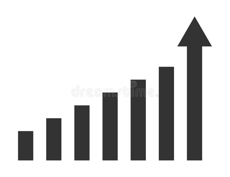 Graphic Icon. Growth Business Symbol. Sign Chart Increase Vector Stock ...