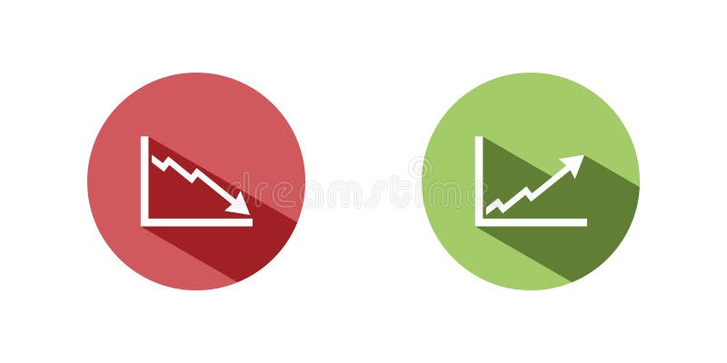 Graphic icons with shadow stock vector. Illustration of profit - 89510609