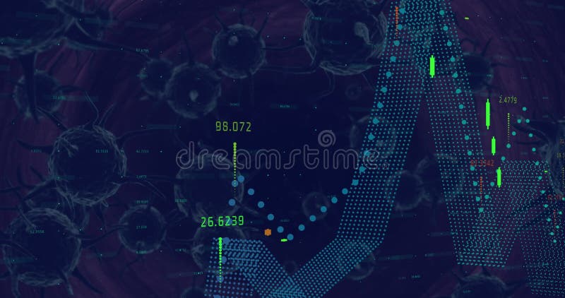 The Graphic Illustrates Colourful Data, Graphs and Statistics on a ...