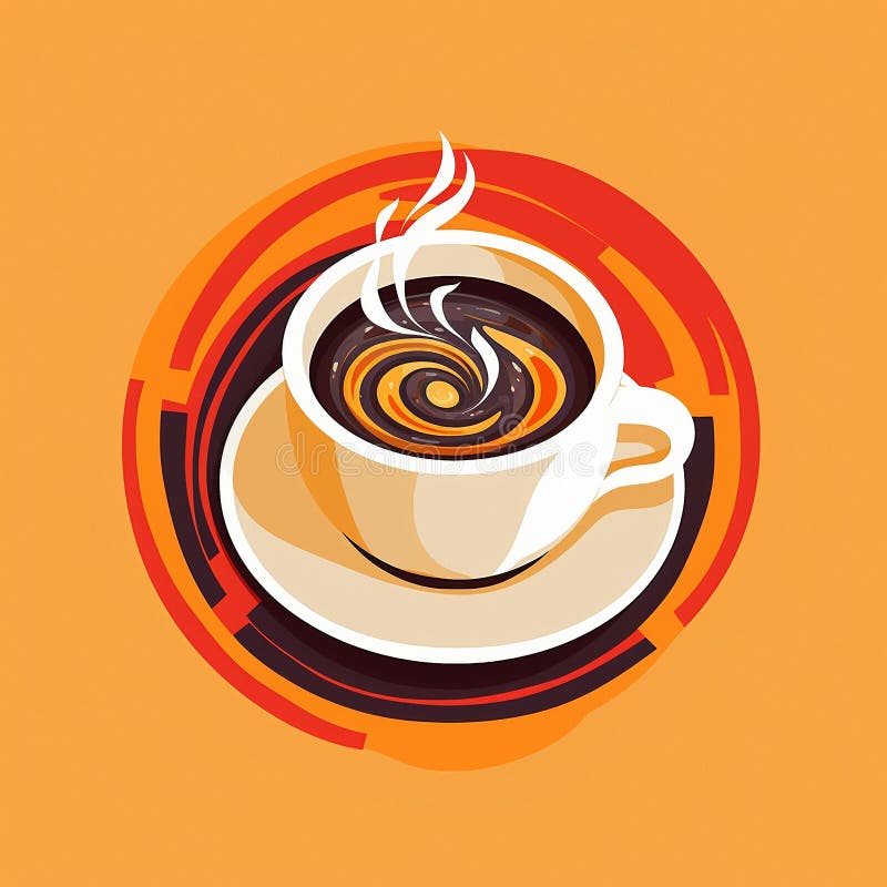 Graphic Illustration of a Cup of Invigorating Coffee Stock Illustration ... Graphic Illustration of a Cup of Invigorating Coffee Stock Illustration ...