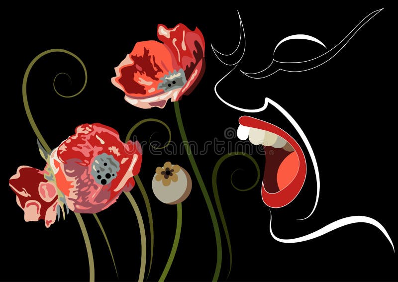 Graphic Illustration with Decorative Opiates 3 Stock Vector ...