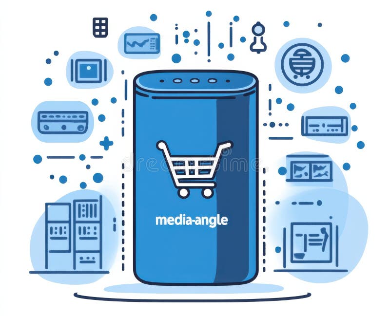 Graphic Illustration of an E-commerce Symbol in a Digital Interface ...