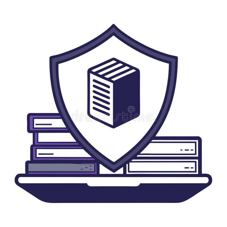 Data Security: Shielded Servers and Secure Data Storage Illustration ...