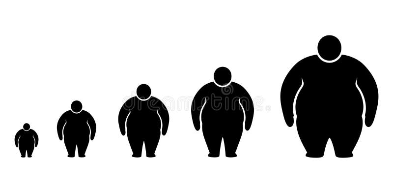 Weight Gain Line Drawing Stock Illustrations – 128 Weight Gain Line ...