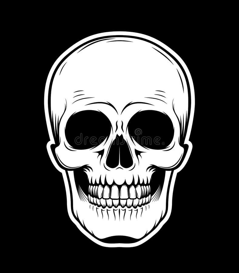 Skull Stencil Stock Illustrations – 1,292 Skull Stencil Stock ...