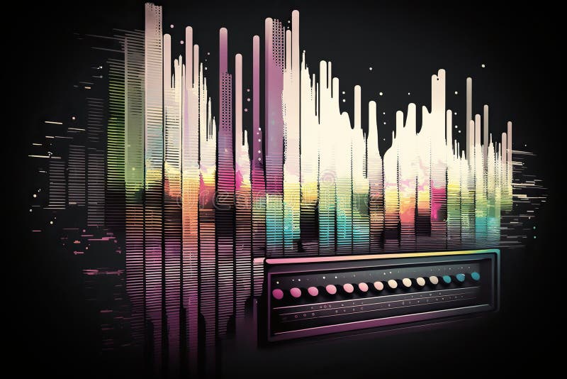 Graphic Illustration of a Sound, Created with Generative AI Technology ...