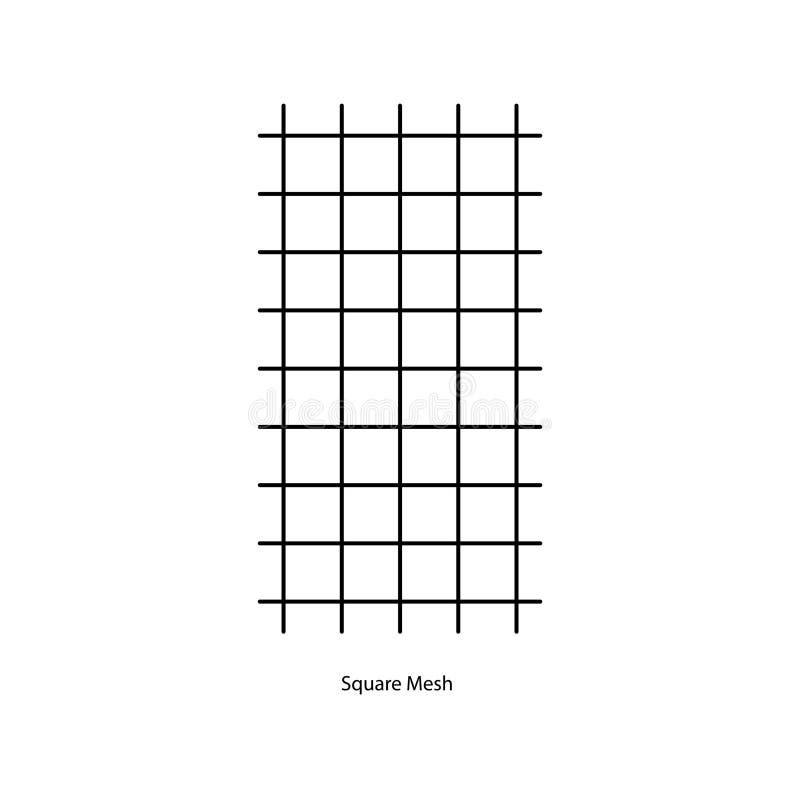 Clean and Simple Square Mesh Pattern Illustration. Stock Illustration ...