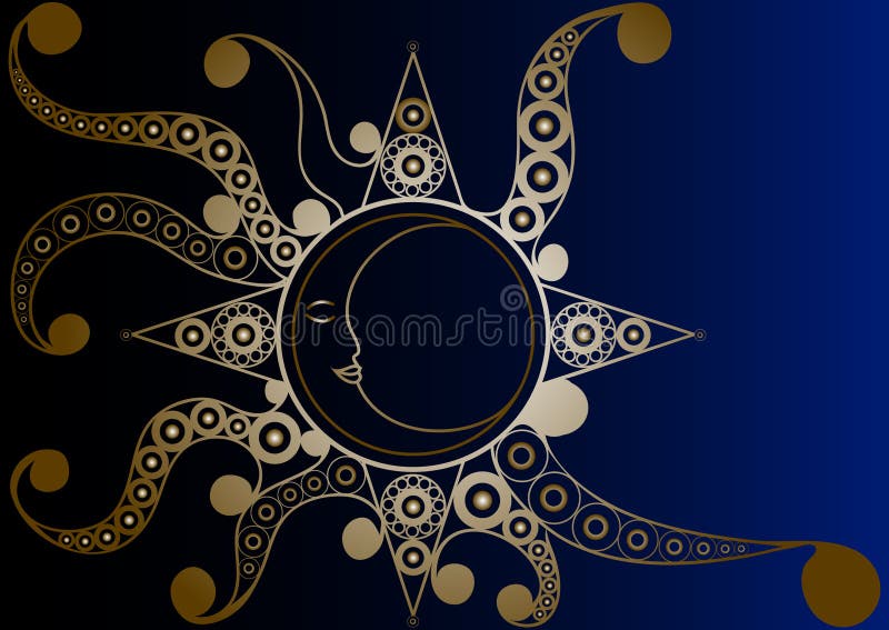 Graphic Illustration with the Symbol of the Solstice Stock Vector ...