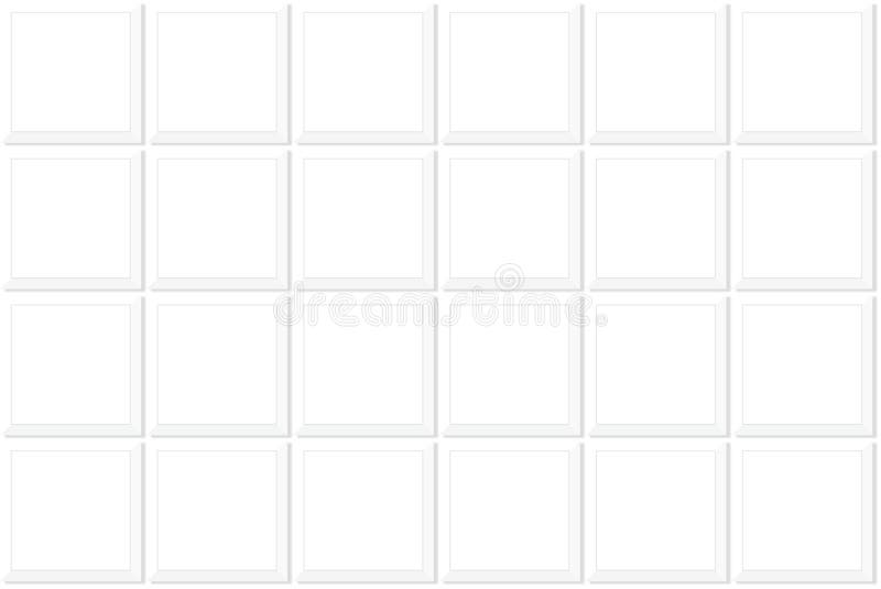 White Regular Square Background or Square Wallpaper. Stock Illustration ...