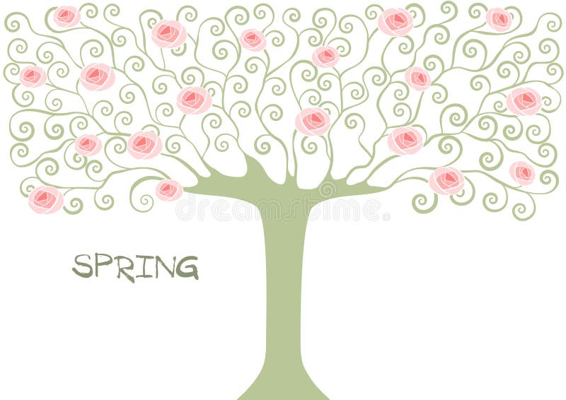Seasons: Spring, Summer, Autumn, Winter. Art Trees Stock Vector ...