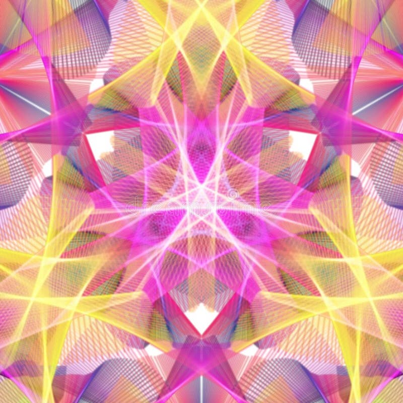 Graphic Image of the Contrast of Colored Lines. Stock Illustration ...