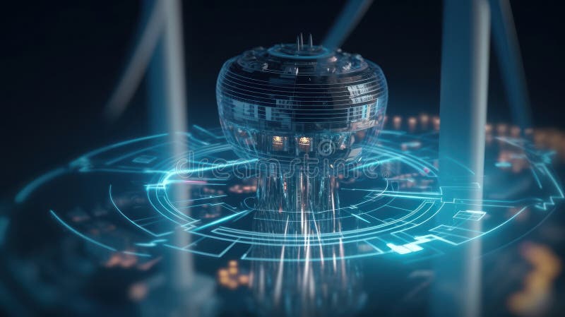 Graphic Image of Diagram of Energy Production and Use on the Blue ...