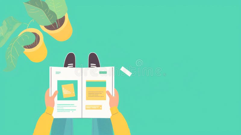 Man Reading Magazine Cartoon Stock Illustrations – 716 Man Reading ...