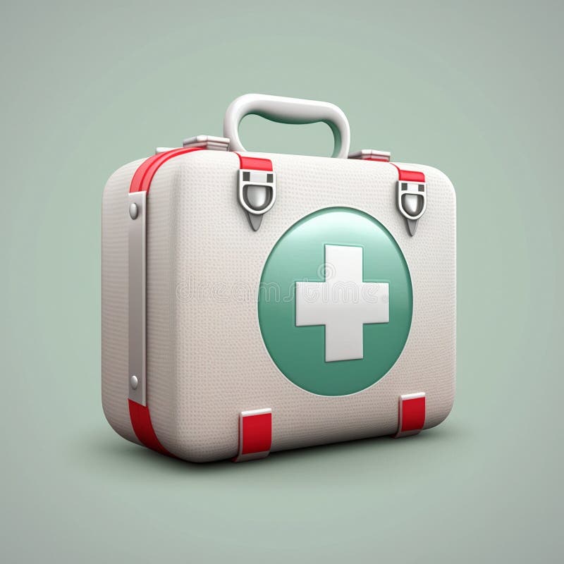 Graphic Image of the First Aid Kit High Quality AI Illustration Stock ...