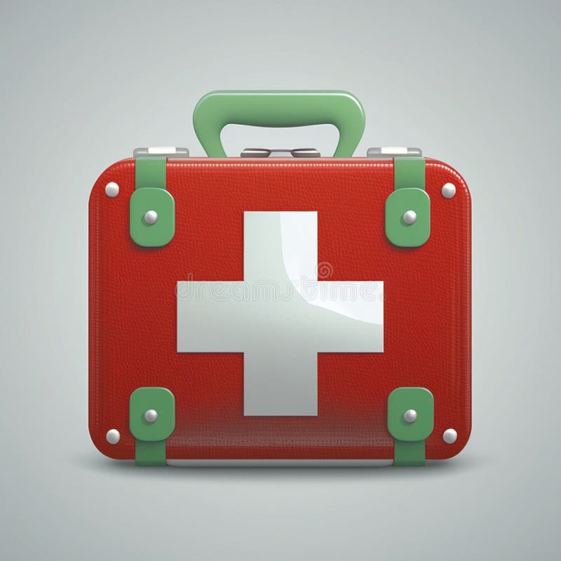 Graphic Image of the First Aid Kit High Quality AI Illustration Stock ...