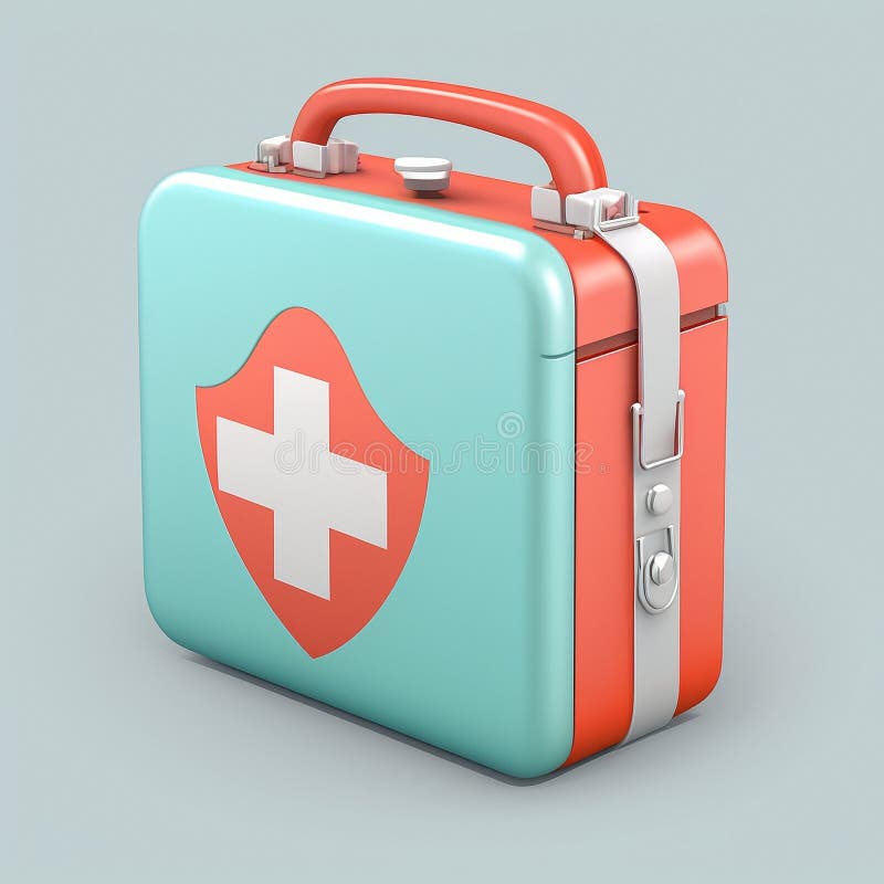 Graphic Image of the First Aid Kit High Quality AI Illustration Stock ...