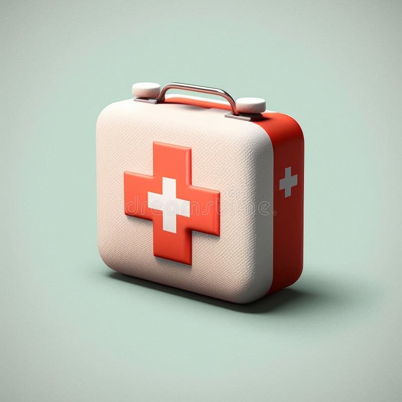 Graphic Image of the First Aid Kit High Quality AI Illustration Stock ...