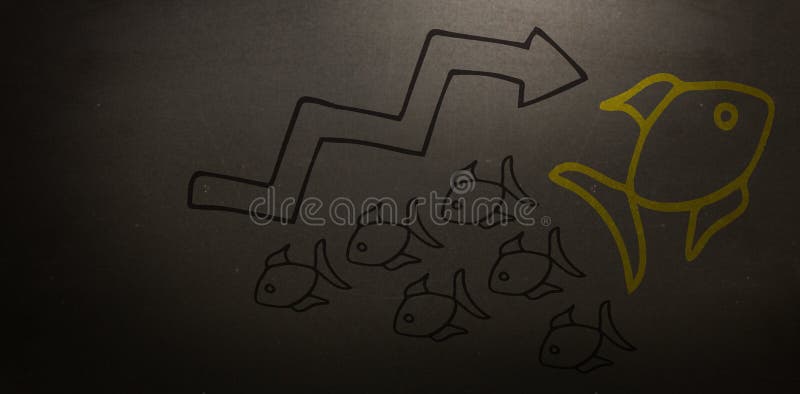 Composite Image of Graphic Image of Fish and Arrow Symbol Stock ...