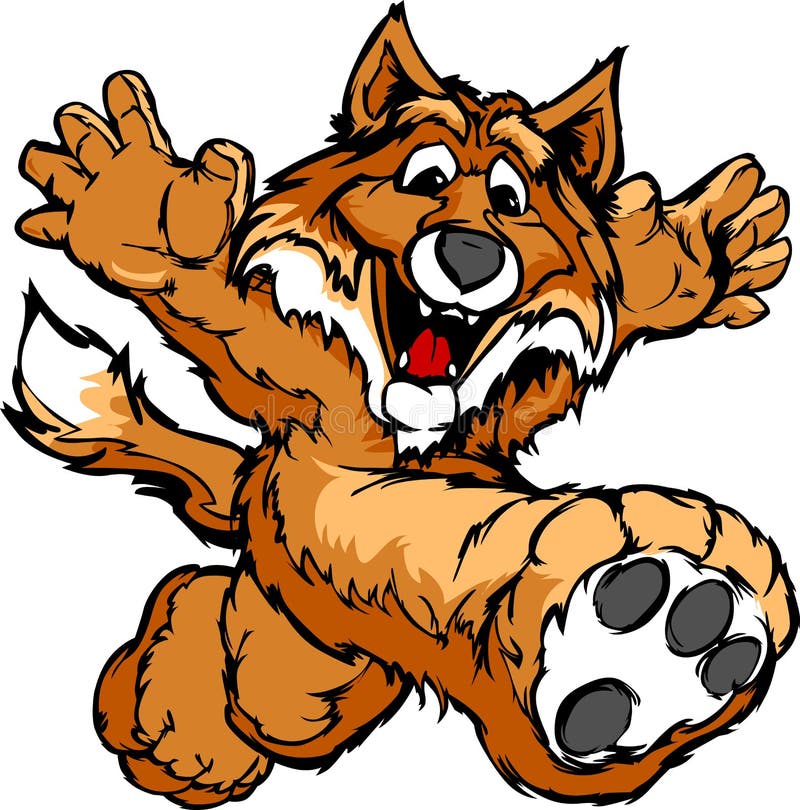 Graphic Image of a Happy Running Fox Mascot Stock Vector - Illustration ...