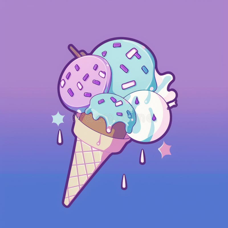 Graphic image of ice cream stock illustration. Illustration of doodles ...