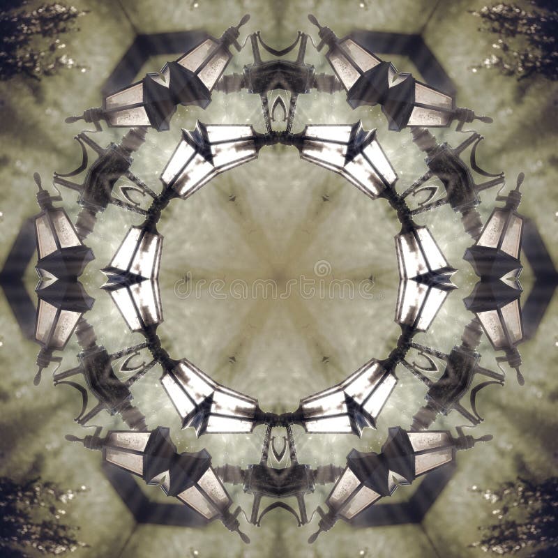 Graphic Image with Kaleidoscope Style Design Abstract Stock ...