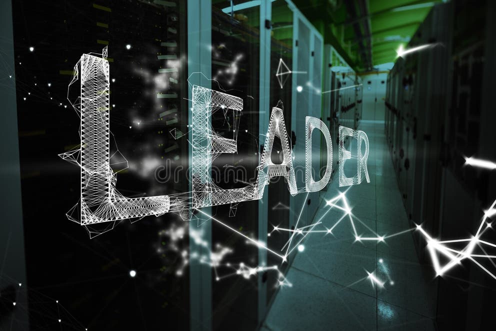 Composite Image of Graphic Image of Leader Text Stock Illustration ...