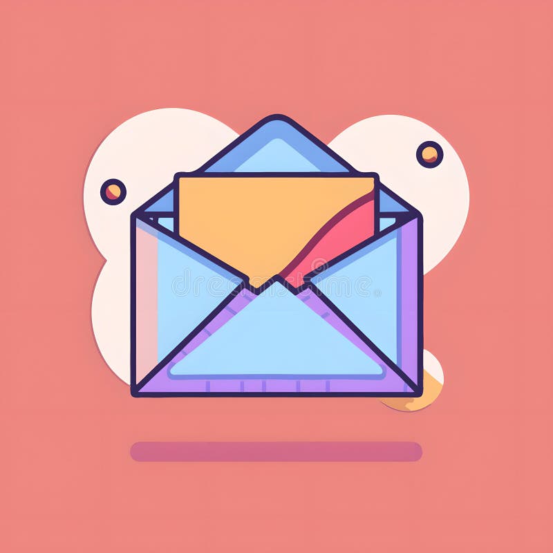 Graphic Image of a Letter in an Envelope Stock Illustration ...