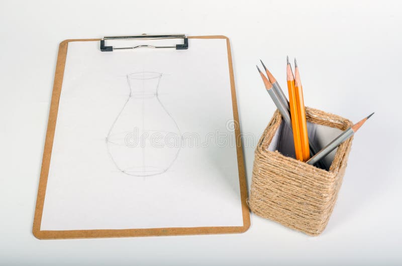 Graphic Image on Paper and Slate Pencils Stock Photo - Image of graphic ...