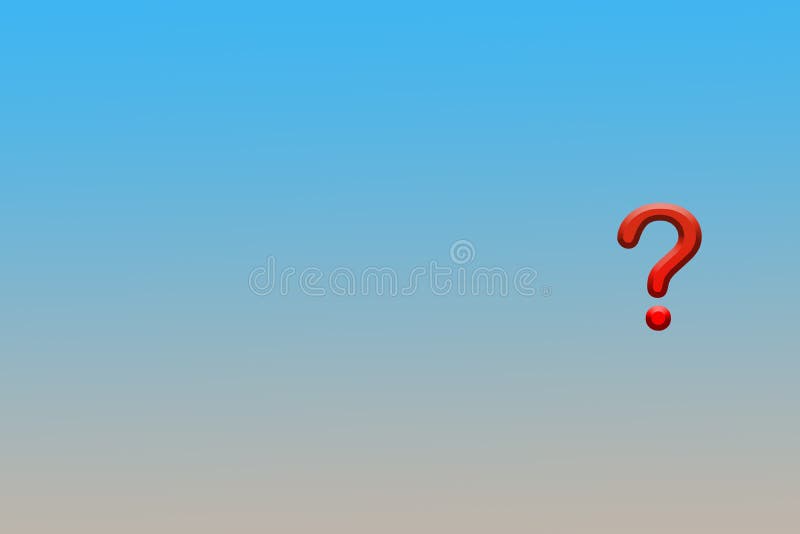 Question Mark on a Gradient Background Stock Illustration ...