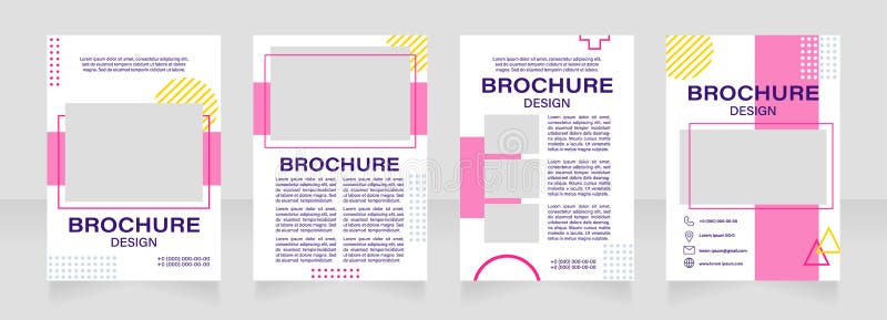 Graphic Industry Trade Show Blank Brochure Layout Design Stock Vector ...