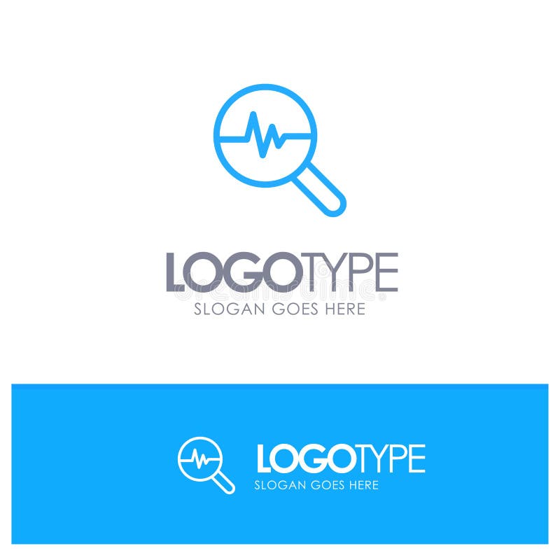 Graphic, Info Graphics, Graph, Search Chart Blue OutLine Logo with ...