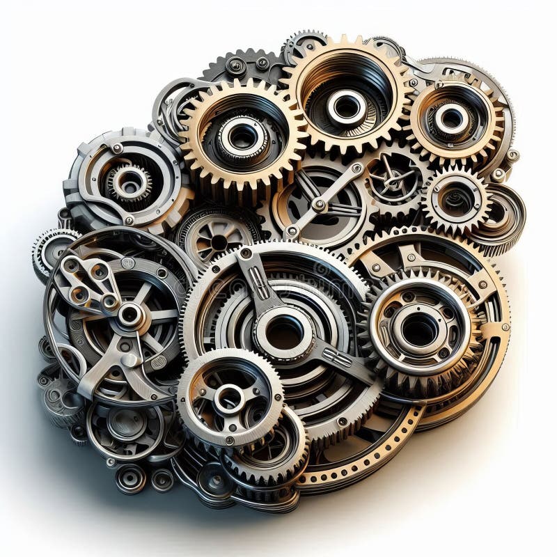 15 4. a Graphic of Interlocking Gears and Cogs in a Steampunk E Stock ...