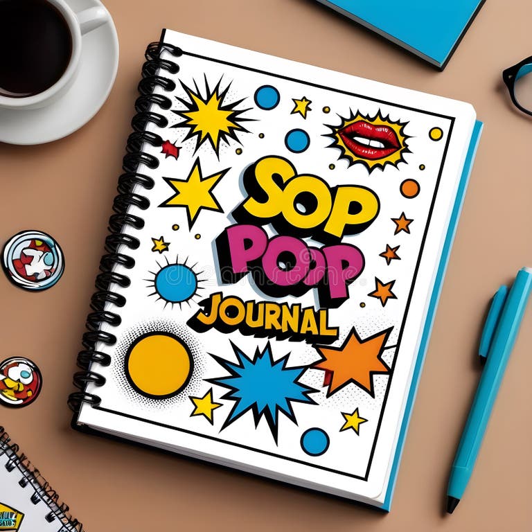 Graphic Journal Explosion stock illustration. Illustration of number ...