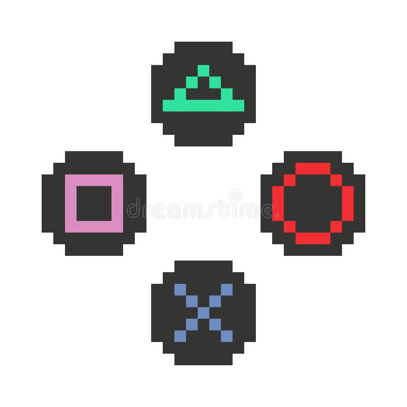 Graphic Joypad Arcade Game in Vector Icon Format and Gamepad or ...