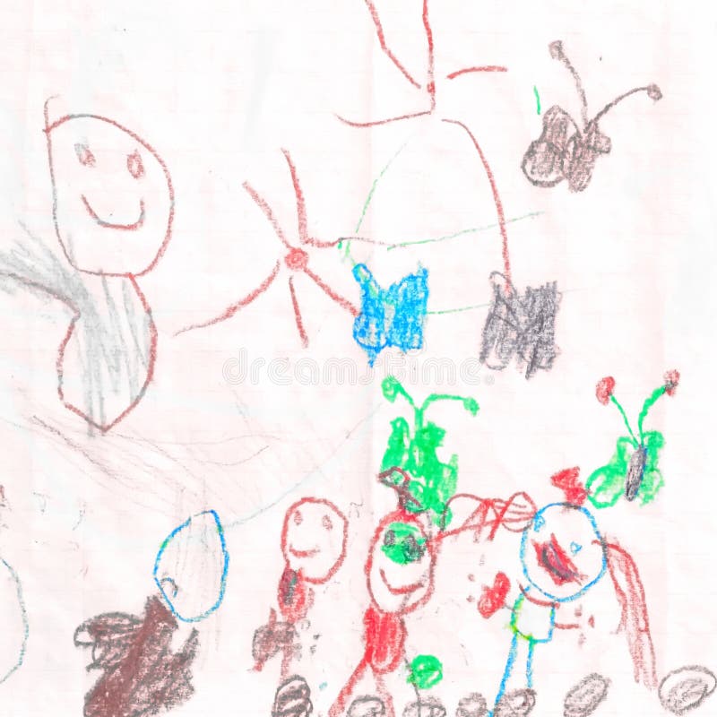 Graphic Kids Drawing stock photo. Image of graphite - 196449558